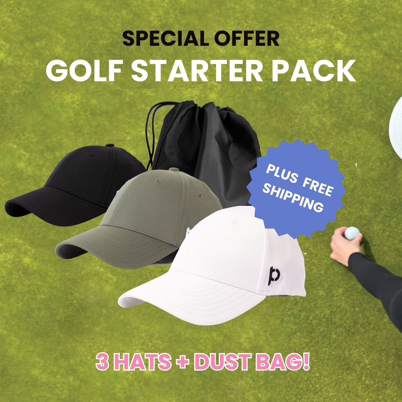 Golf Ponytail Hats | Golf Collection - Ponyback Hats